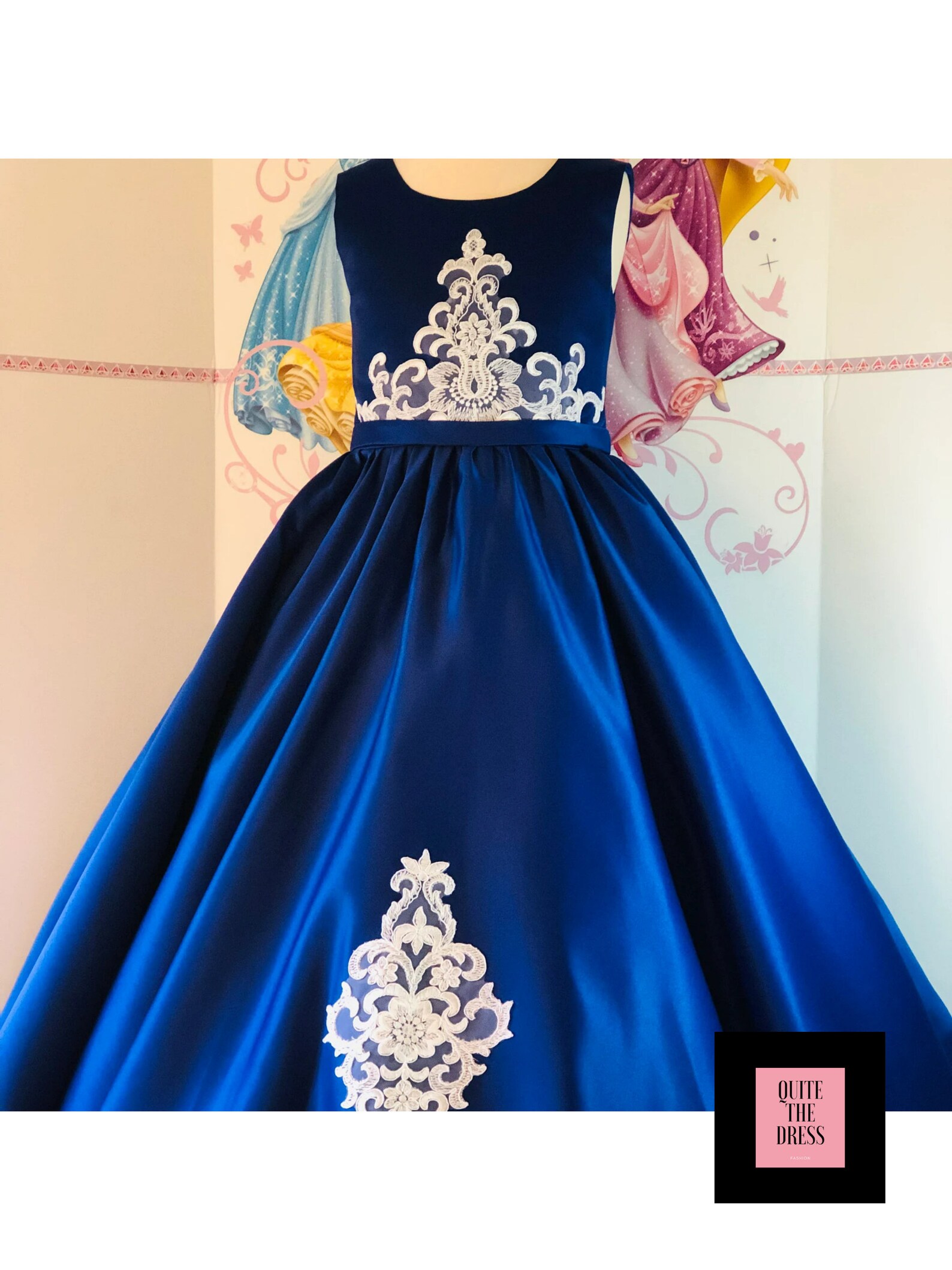 Royal Blue Pageant Prom Girls Dress Blue Ball Gown Party - Etsy