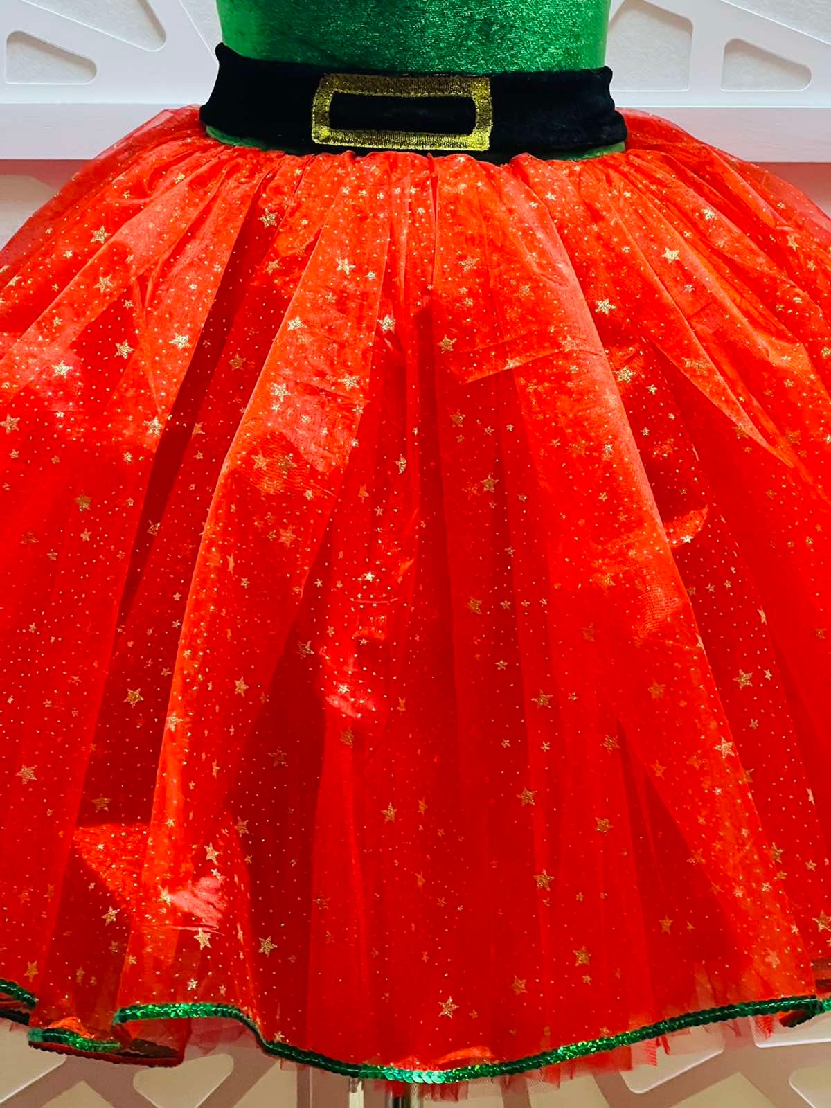 Christmas Elf Outfit With Bells Christmas Elf Dress Pageant Red Green ...