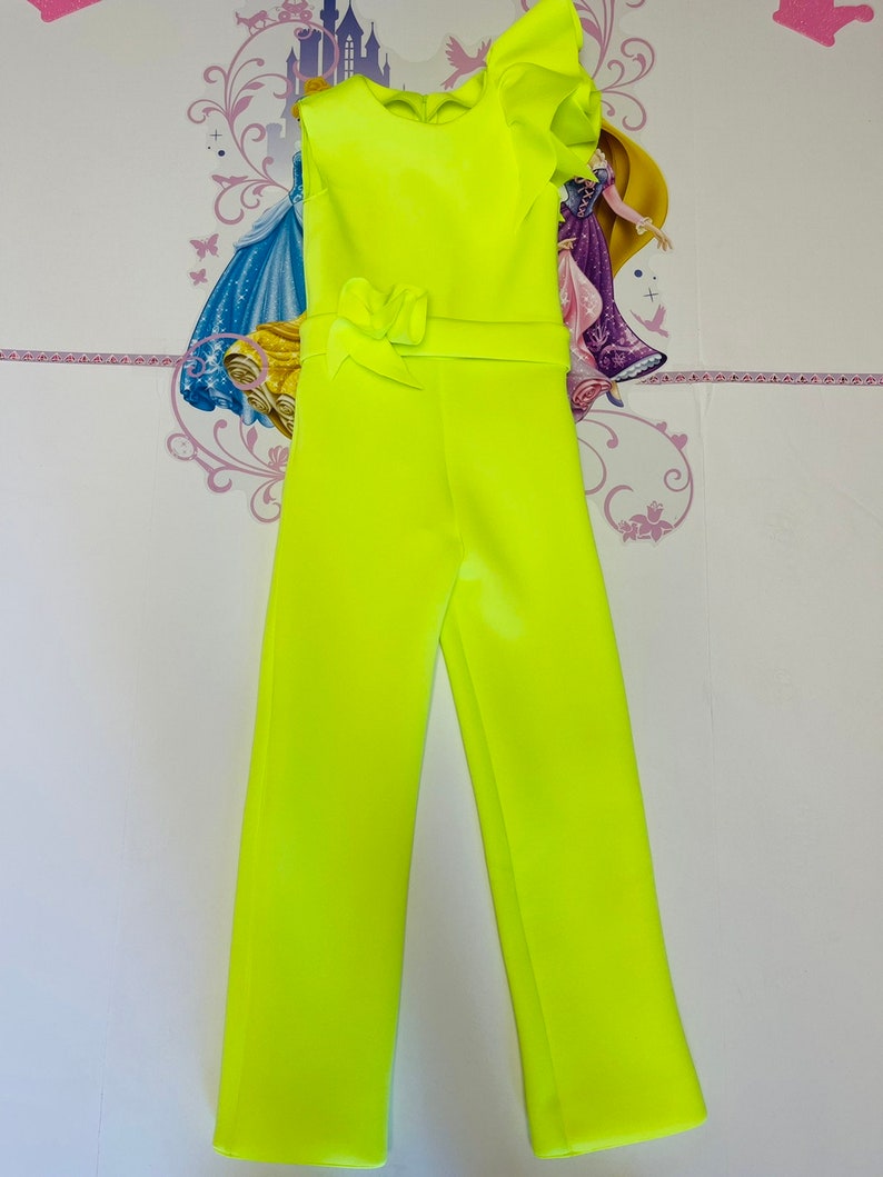 Neon yellow interview outfit Pageant yellow outfit Girls | Etsy