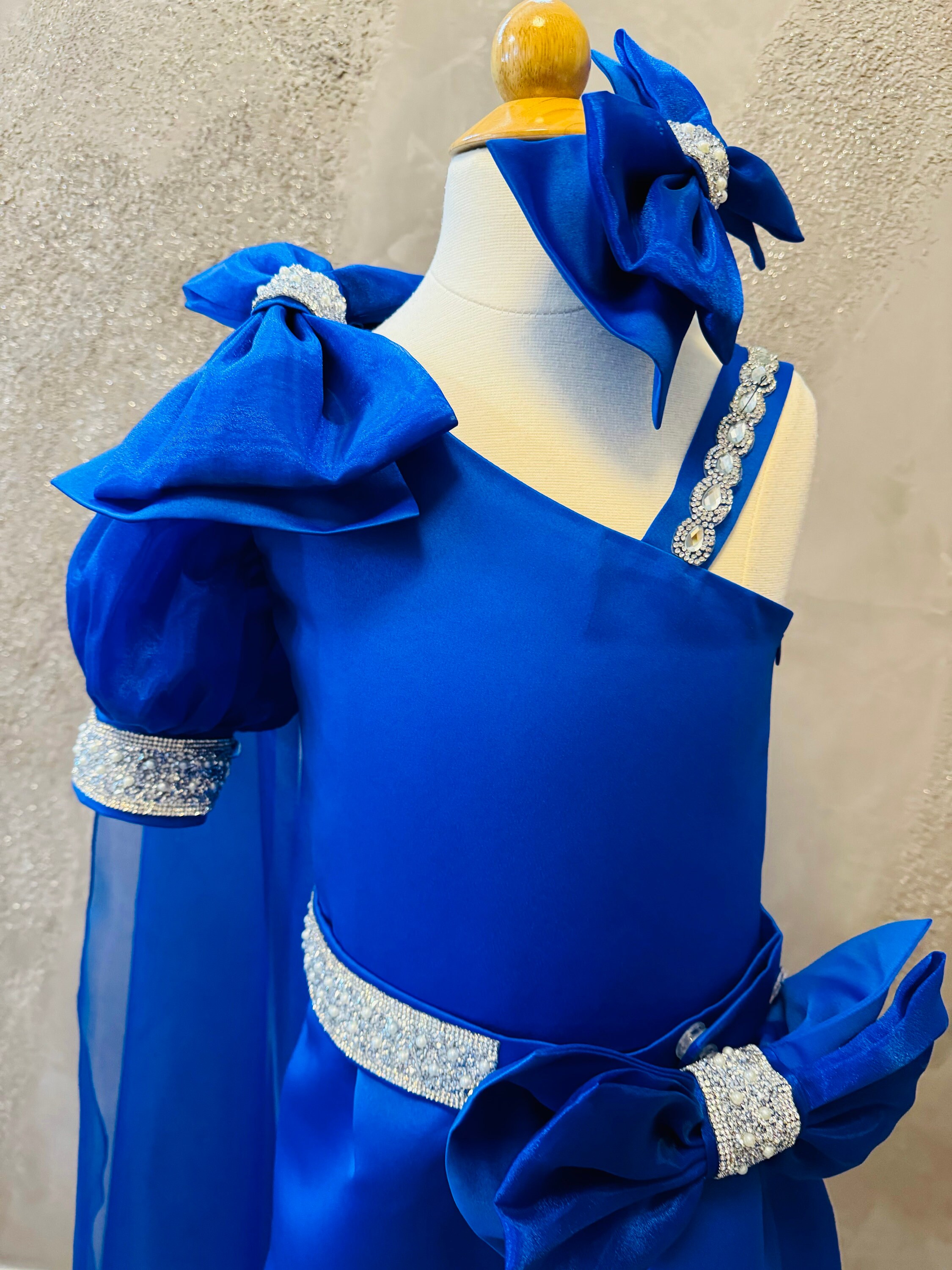 Fun Fashion Royal Blue Girls Outfit Pageant Runway Pageant Outfit With ...
