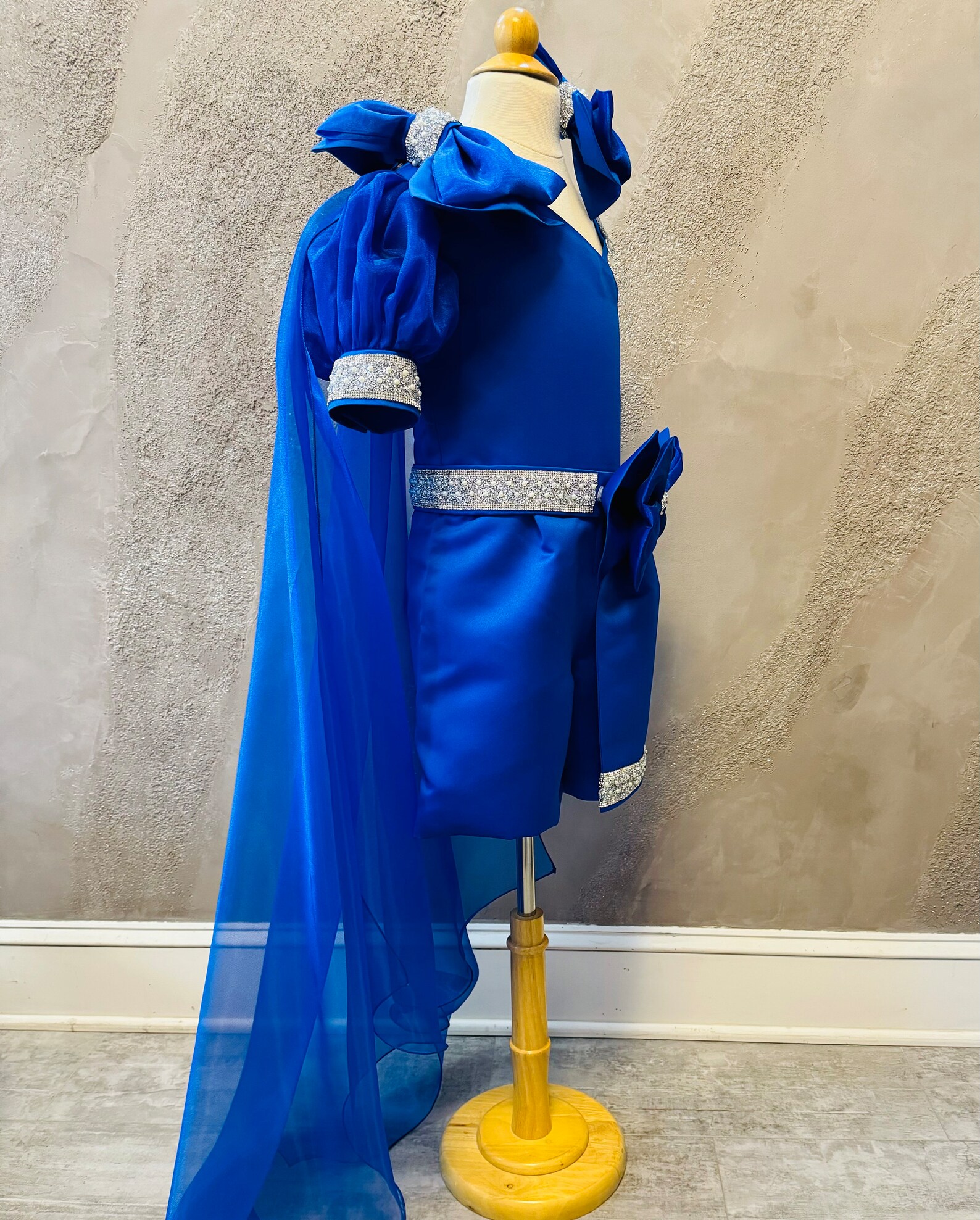 Fun Fashion Royal Blue Girls Outfit Pageant Runway Pageant Outfit With ...