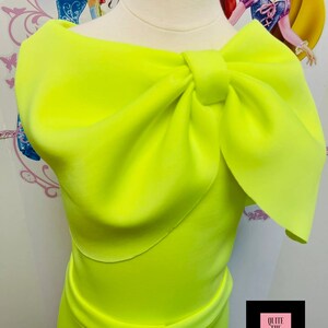 Yellow Pageant Interview Girls Outfit Bright Yellow Neoprene Jumpsuit ...