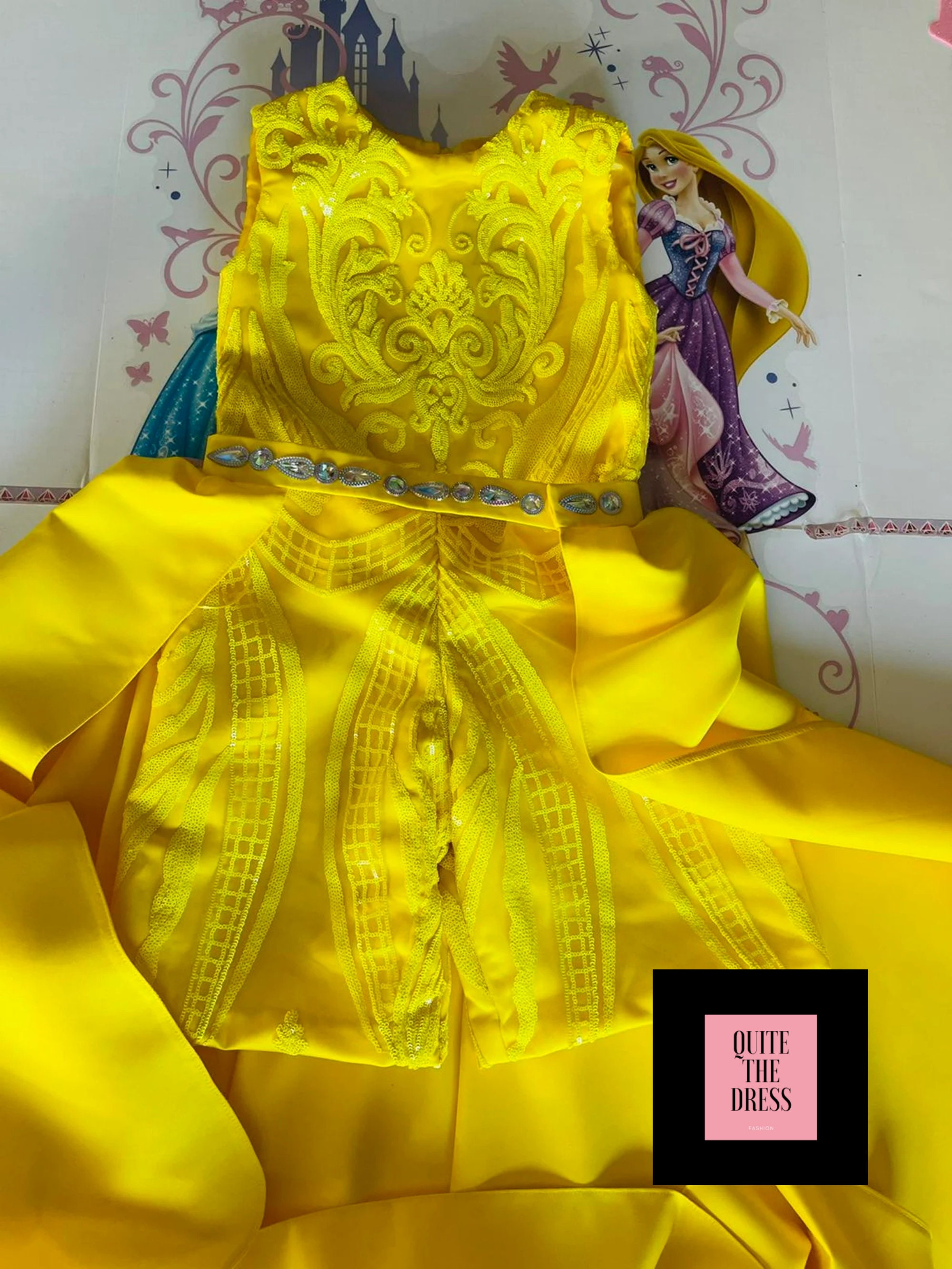 Fun Fashion Yellow Girls Outfit Pageant Yellow Runway Pageant Outfit ...