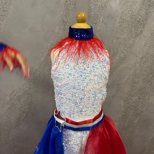 Red White Blue Wear With Cape Pageant Fun Fashion Girls Patriotic ...