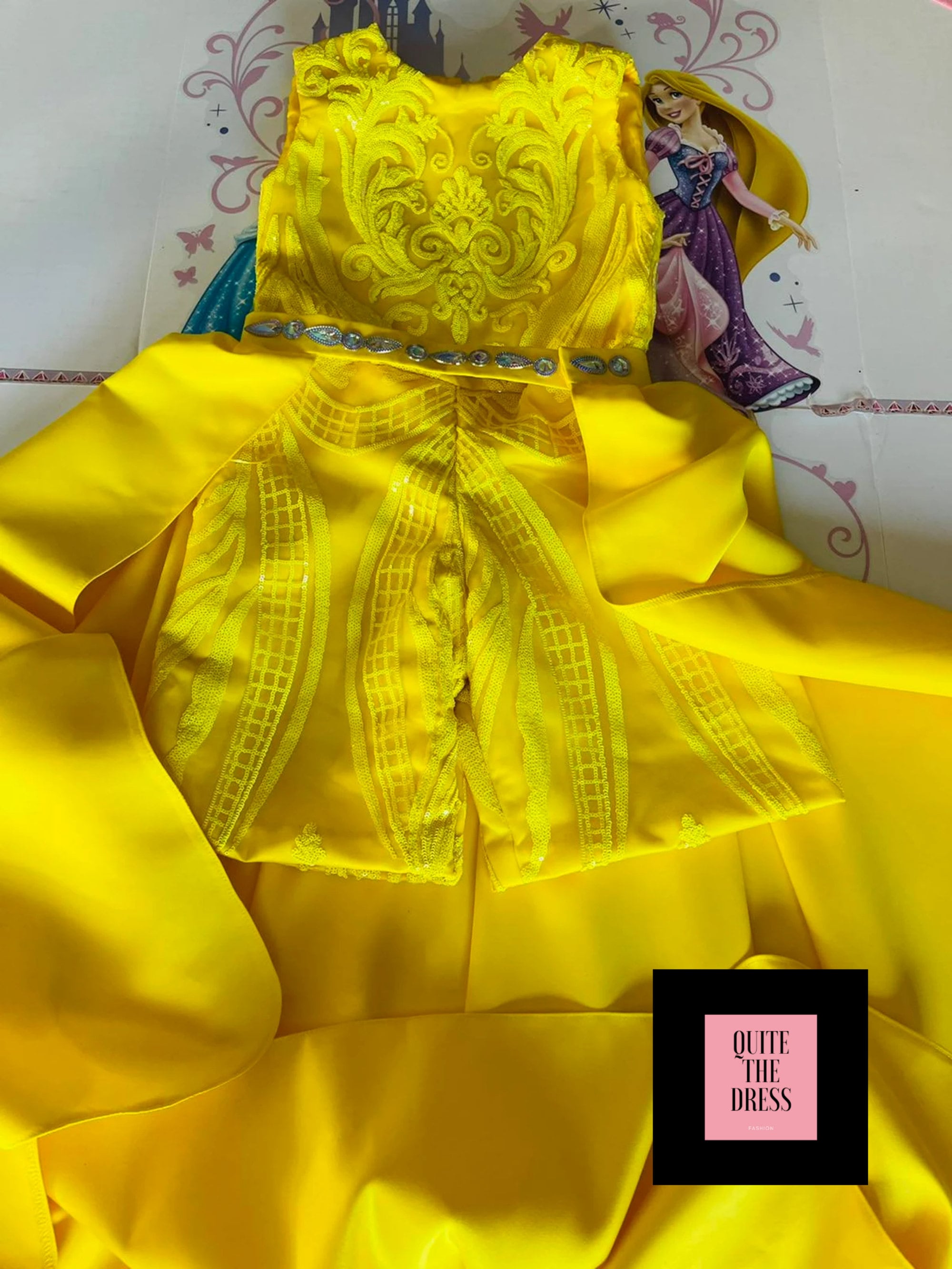 Fun Fashion Yellow Girls Outfit Pageant Yellow Runway Pageant Outfit ...