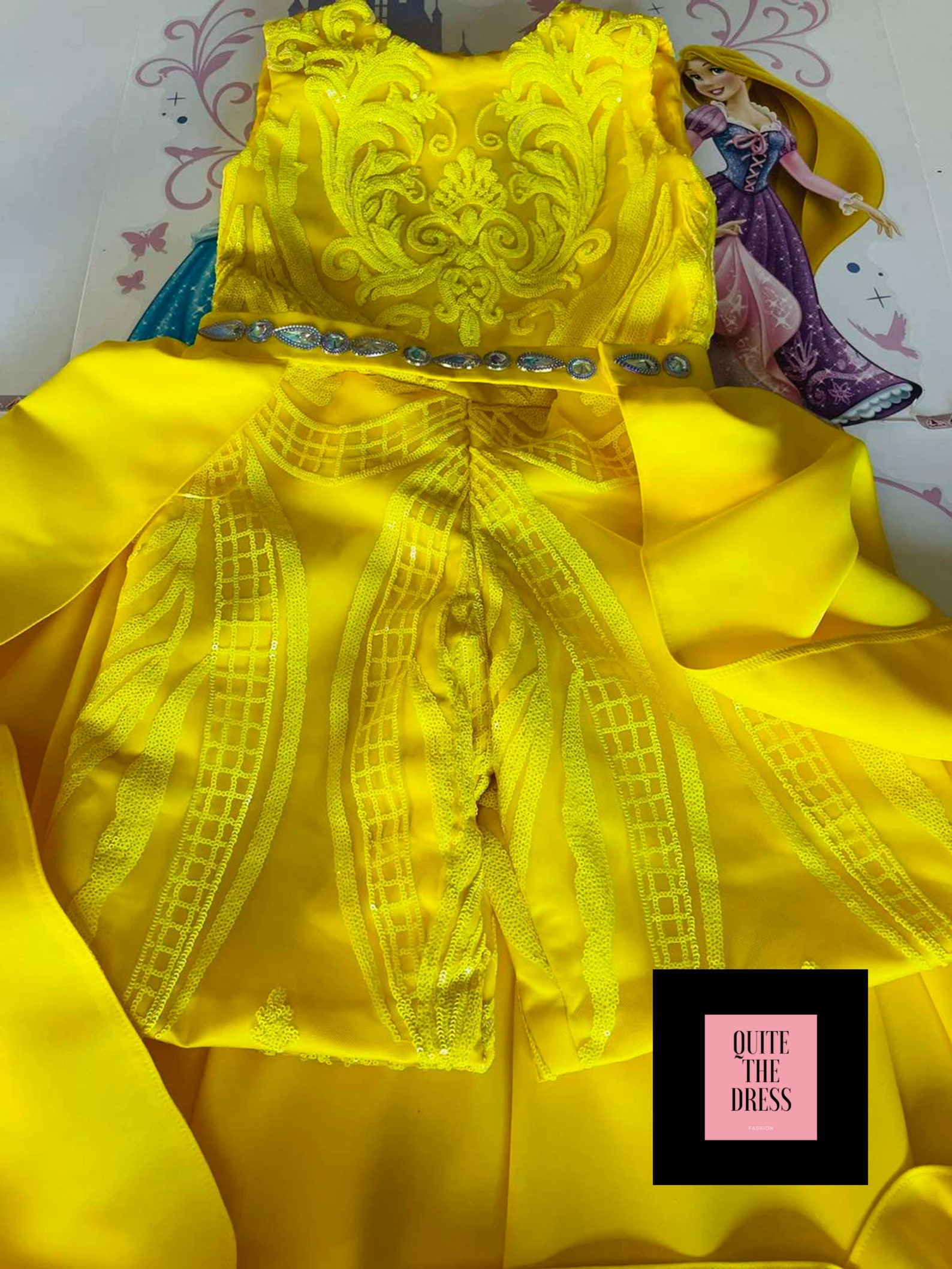 Fun Fashion Yellow Girls Outfit Pageant Yellow Runway Pageant Outfit ...