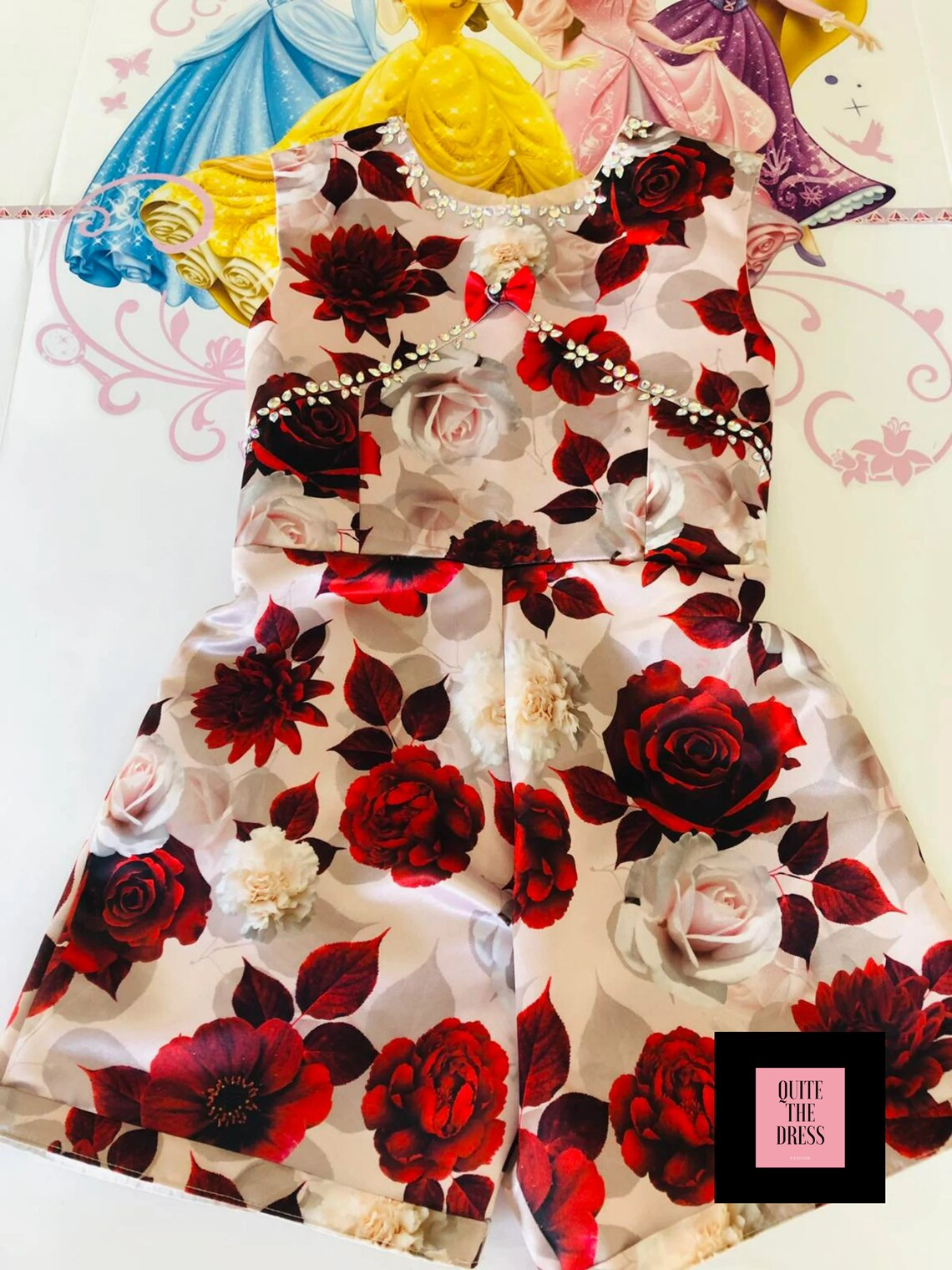 Fun Fashion Red Girls Outfit Pageant Red Jumpsuit Romper - Etsy