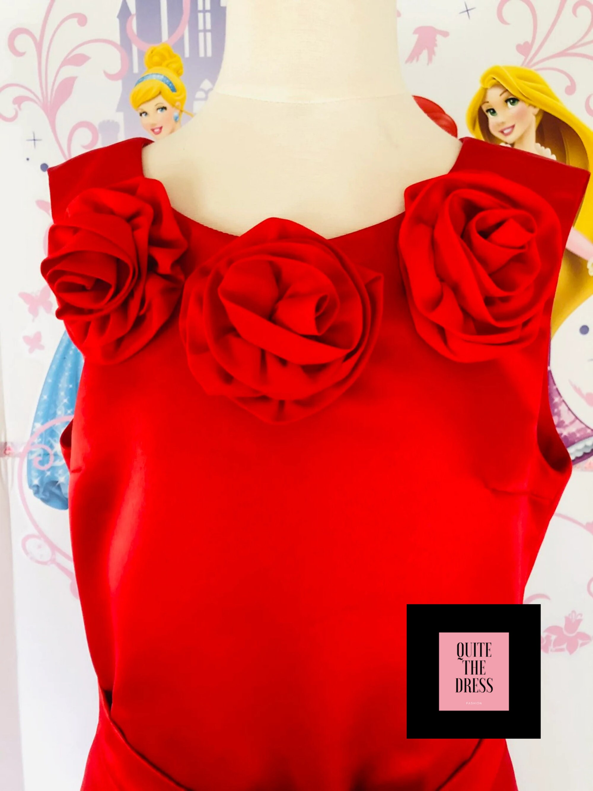 Red Interview Dress Pageant Red Dress With Peplum and Bow - Etsy