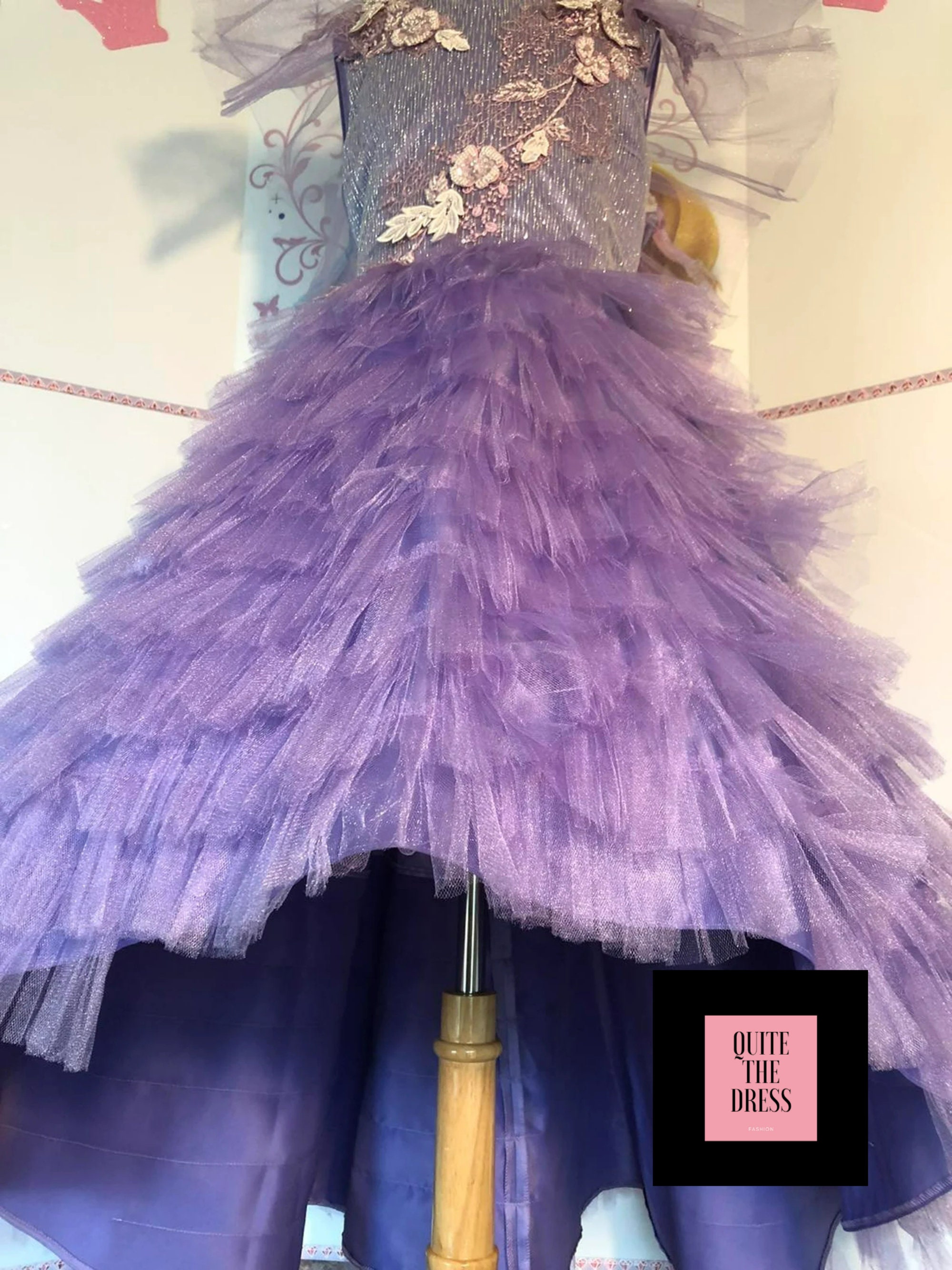 Purple Custom Pageant Girls Dress Party Birthday Holiday - Etsy