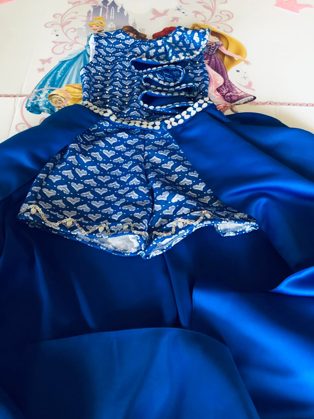Fun Fashion Royal blue girls Pageant ruffles outfit Runway | Etsy