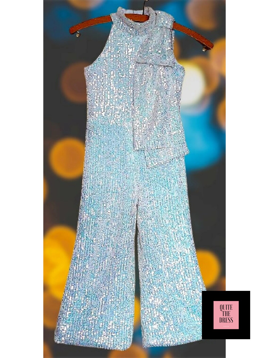 Hot Pink Sparkly Jumpsuit Pageant Outfit Girls Sequins - Etsy