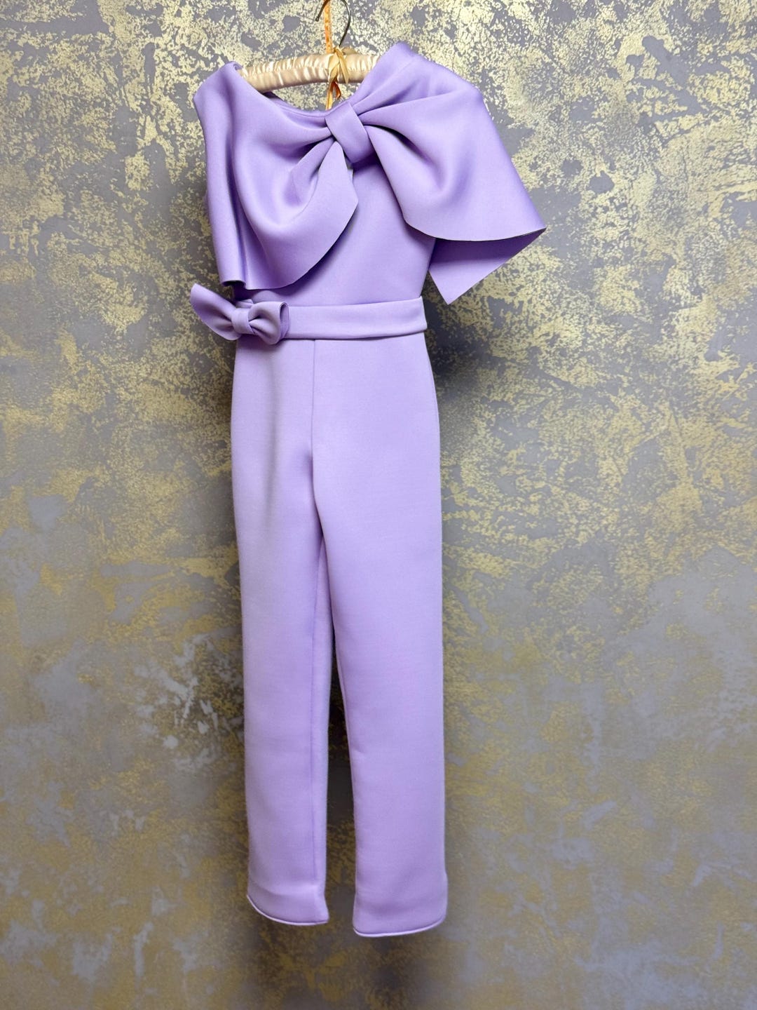 Yellow Pageant Interview Girls Outfit Bright Yellow Neoprene Jumpsuit ...