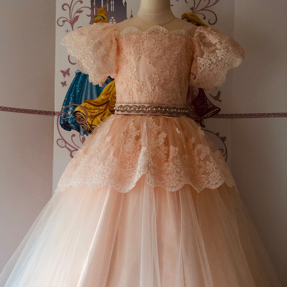 Light Pink Dress Pageant Prom Dress Girls Ball Gown Party Birthday ...