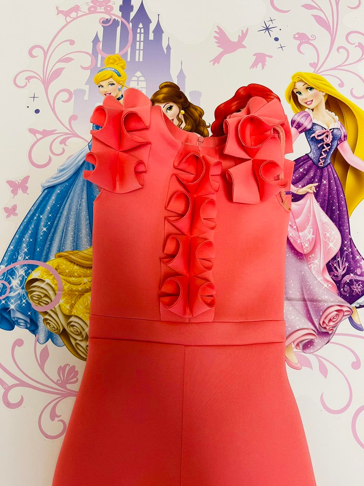 Pink Interview Jumpsuit Pageant Peach Outfit With Ruffles | Etsy