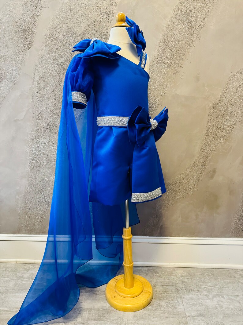 Fun Fashion Royal Blue Girls Outfit Pageant Runway Pageant Outfit With ...