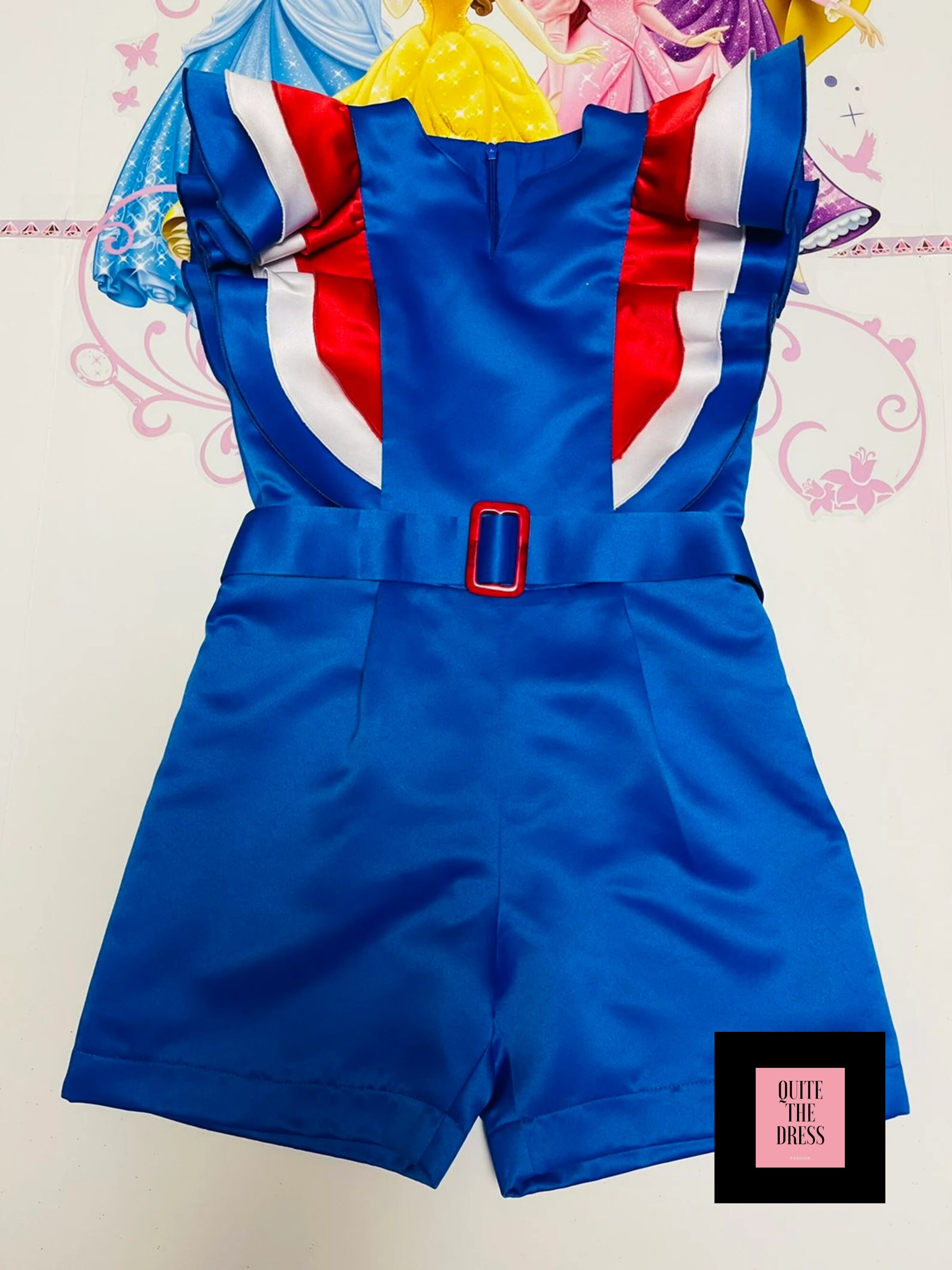 Royal Blue Casual Jumpsuit Pageant Blue Outfit Girls Satin - Etsy