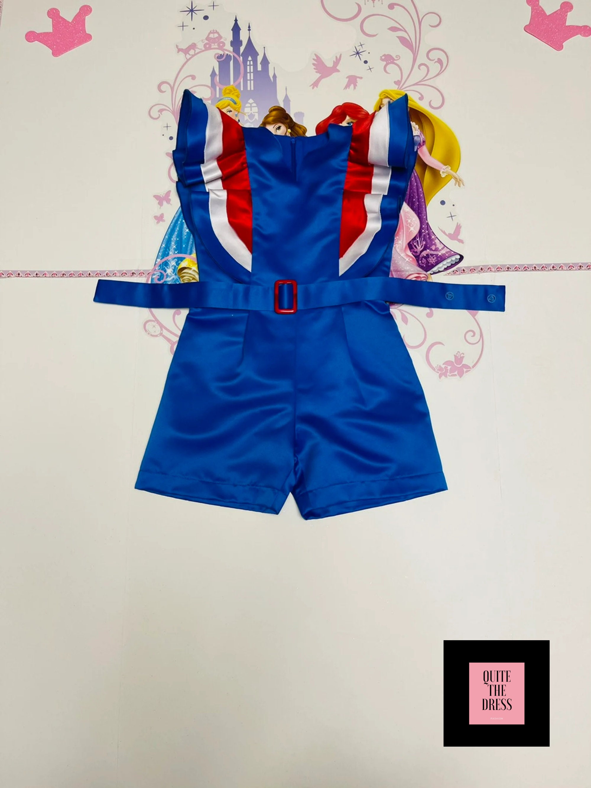 Royal Blue Casual Jumpsuit Pageant Blue Outfit Girls Satin - Etsy