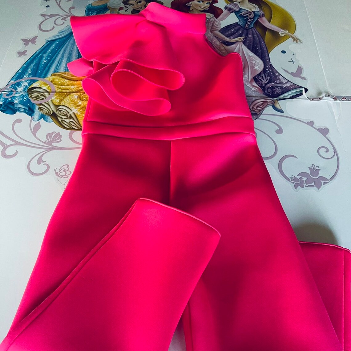Hot Pink Interview Jumpsuit Pageant Fuchsia Outfit Girls - Etsy