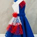 Red White Blue Patriotic Outfit Pageant Girls Unique Patriotic Wear ...