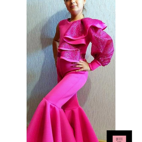 Red Green Sparkly Jumpsuit Romper Pageant Runway Outfit Girls - Etsy