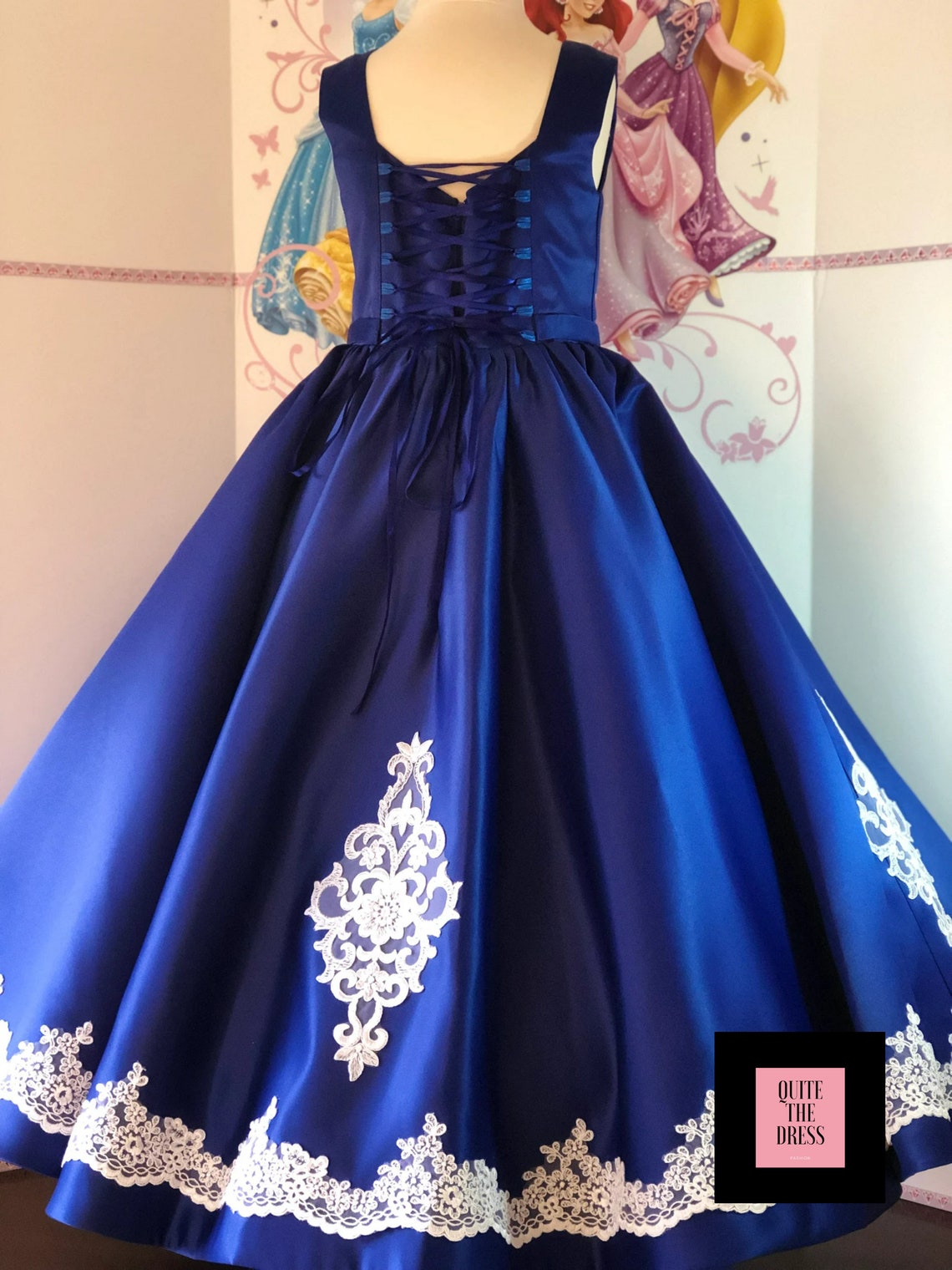 Royal Blue Pageant Prom Girls Dress Blue Ball Gown Party - Etsy