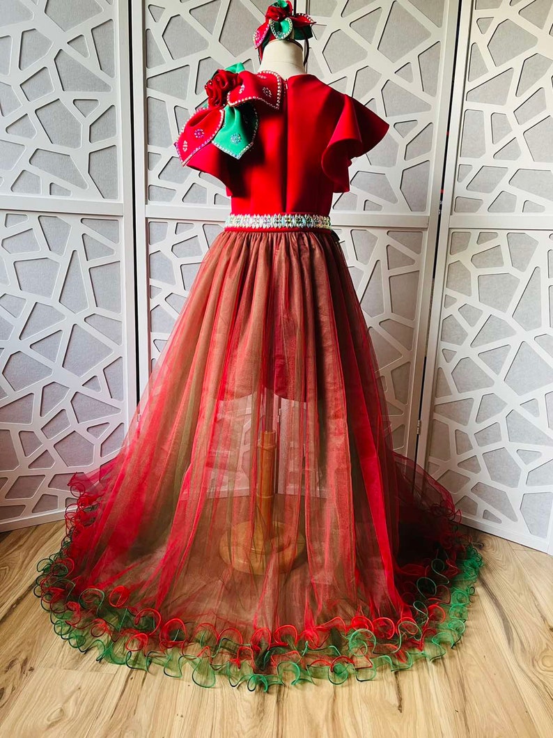 Red Green Sparkly Jumpsuit Romper Pageant Runway Outfit Girls - Etsy