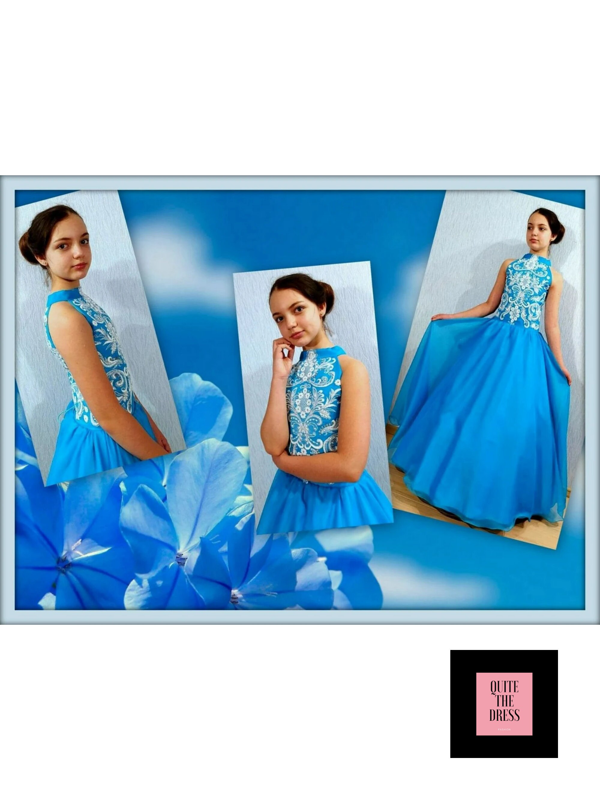 Turquoise Blue Aqua Dress Pageant Prom Dress Girls Ball Gown - Etsy