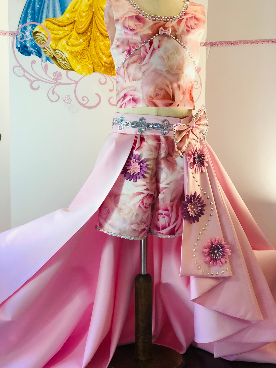 Fun Fashion Pink Girls Outfit Pageant Pink Dress Romper Runway Outfit ...