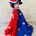 Red White Blue Wear With Cape Pageant Fun Fashion Girls Patriotic ...