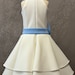 White Interview Dress Pageant Dress White Dress With Bow Girls Opening ...