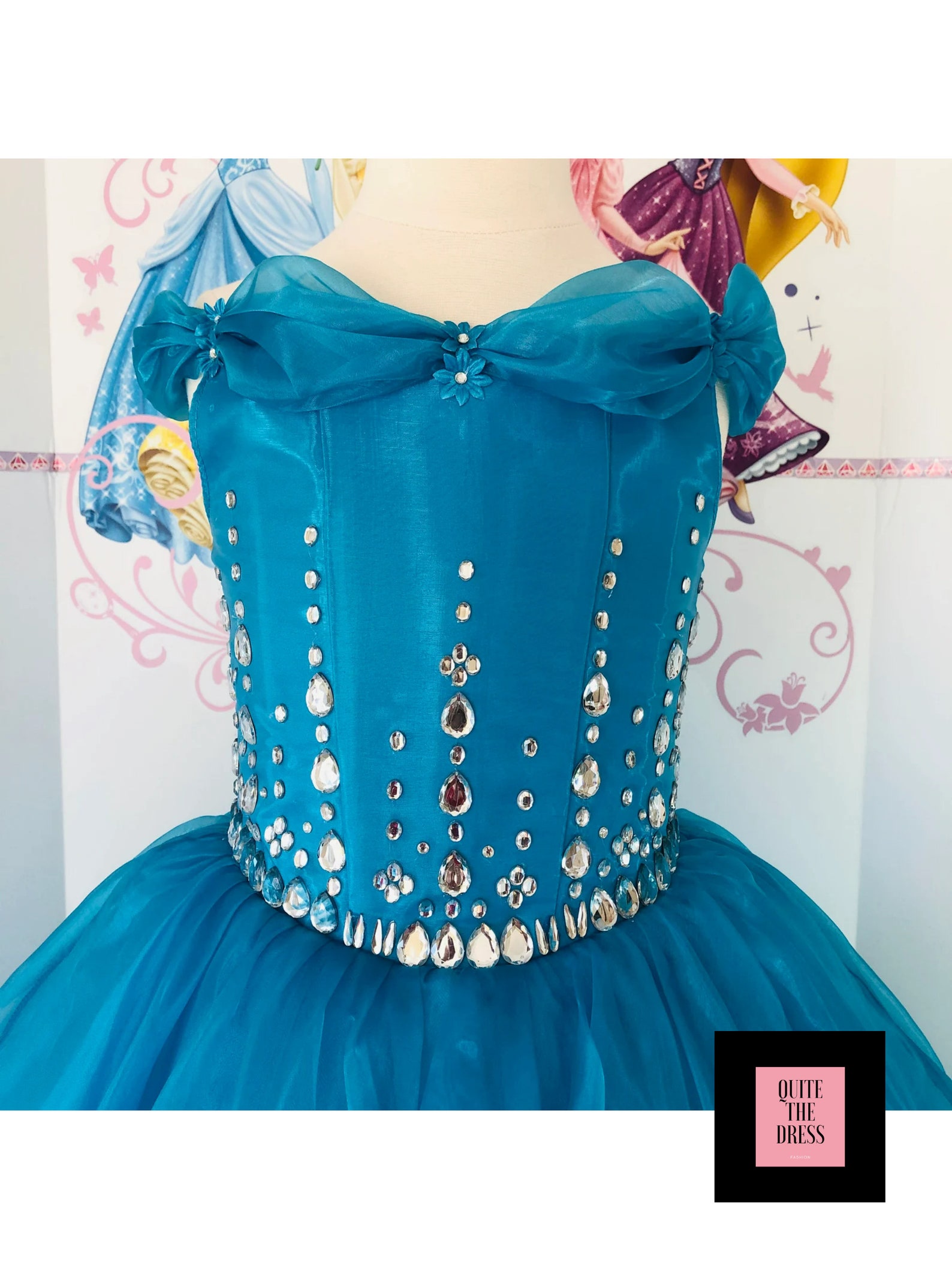 Blue Pageant Prom Formal Girls Blue Ball Gown Party Birthday - Etsy