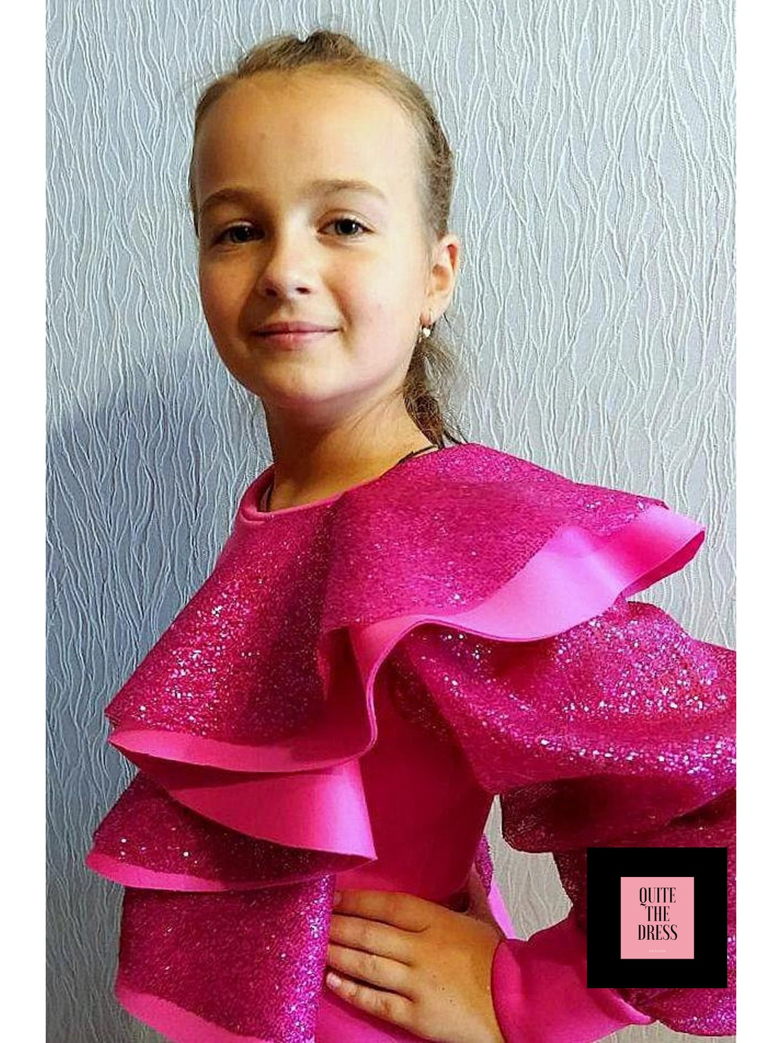 Hot Pink Sparkly Jumpsuit Pageant Outfit Girls Neoprene - Etsy