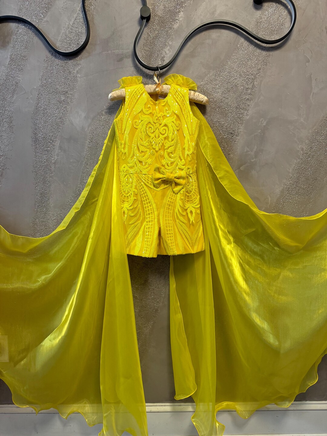 Fun Fashion Yellow Girls Outfit Pageant Yellow Runway Pageant Outfit ...