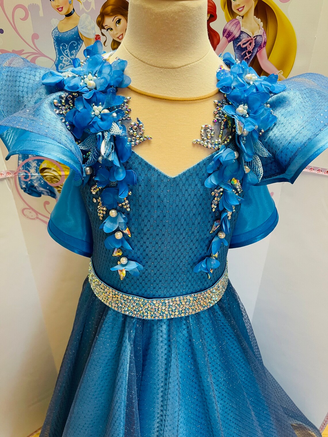 Light blue aqua dress Pageant Prom Formal dress Girls ball | Etsy