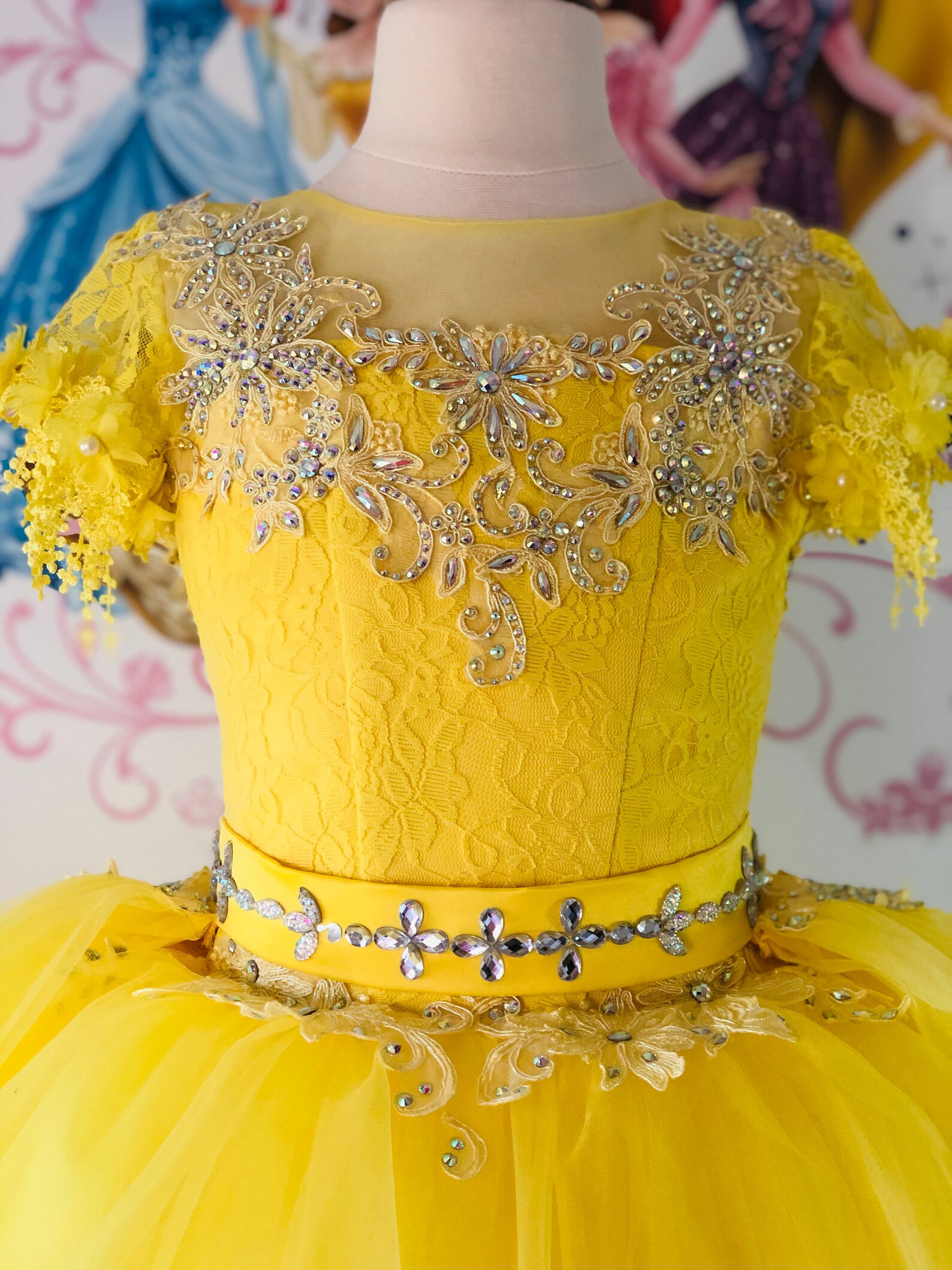 Yellow Custom Pageant Girls Dress Party Birthday Holiday - Etsy