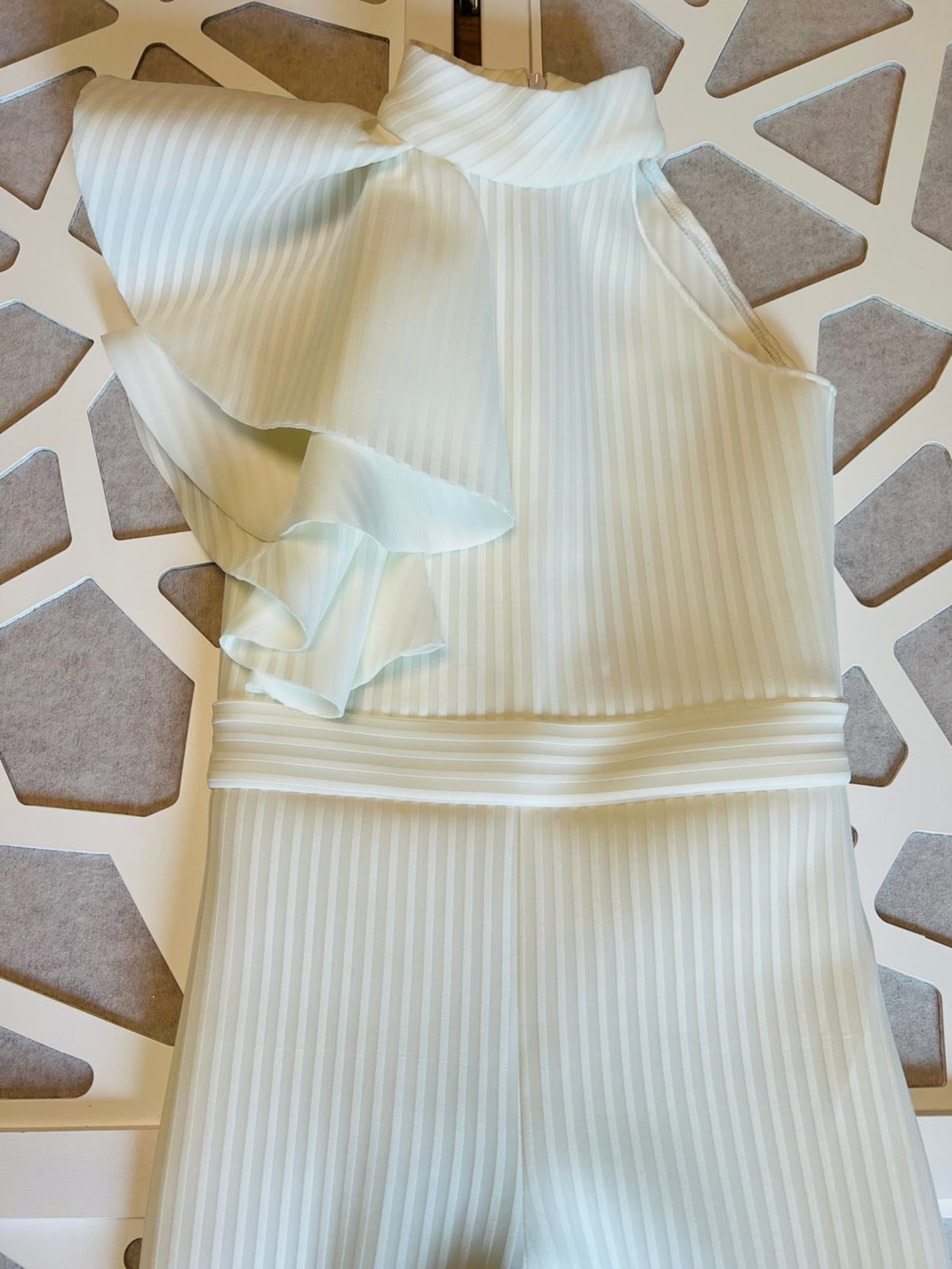 White Interview Jumpsuit Pageant White Outfit Girls Neoprene Jumpsuit ...