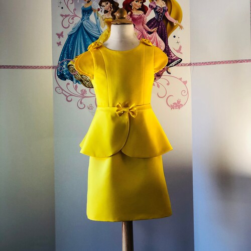 Yellow Custom Pageant Girls Dress Party Birthday Holiday - Etsy