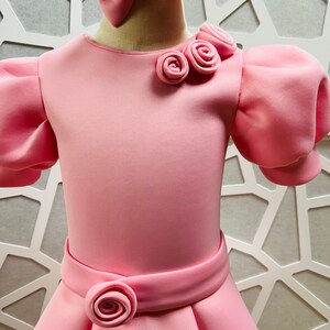 Light Pink Interview Dress Unique Interview Sleeves Dress With Bow ...