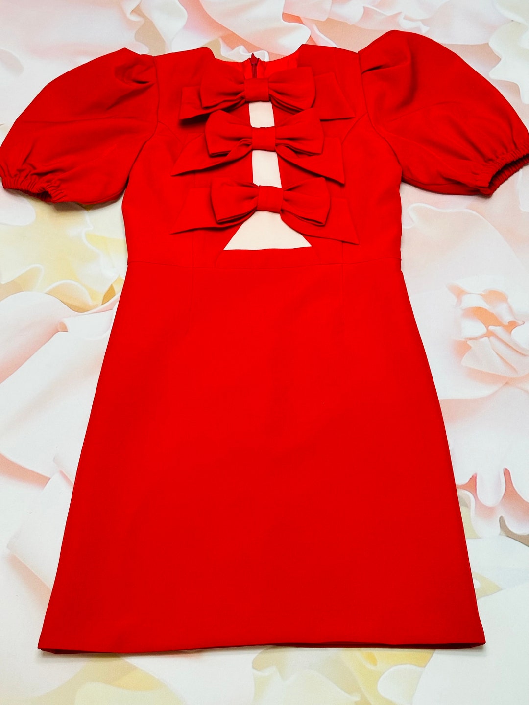 Red Pageant Dress Girls Polyester Dress Pageant Outfit for Girl Custom ...