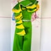 Green Yellow Jumpsuit Pageant Fun Fashion Girls Neoprene Outfit Light ...