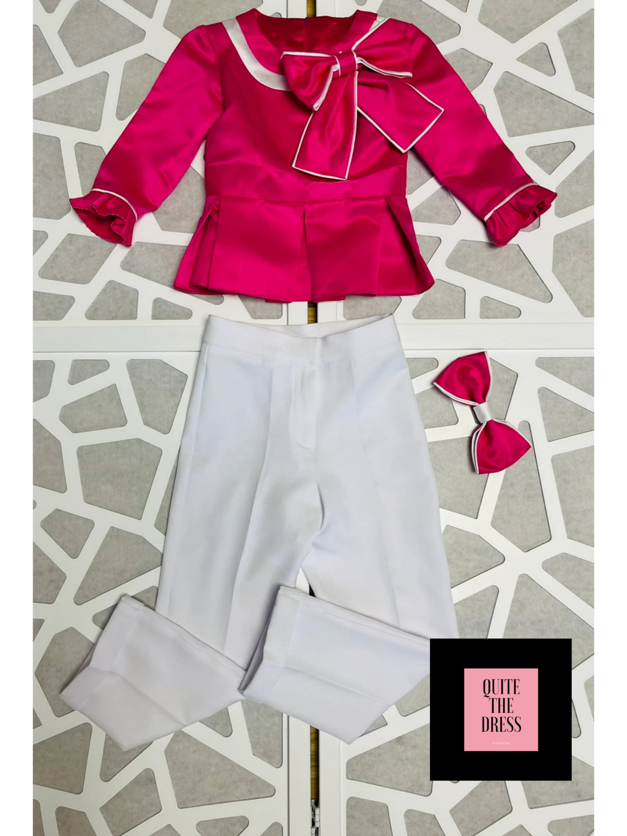 Hot Pink Interview Jumpsuit Pageant Pink Outfit Girls Neoprene - Etsy