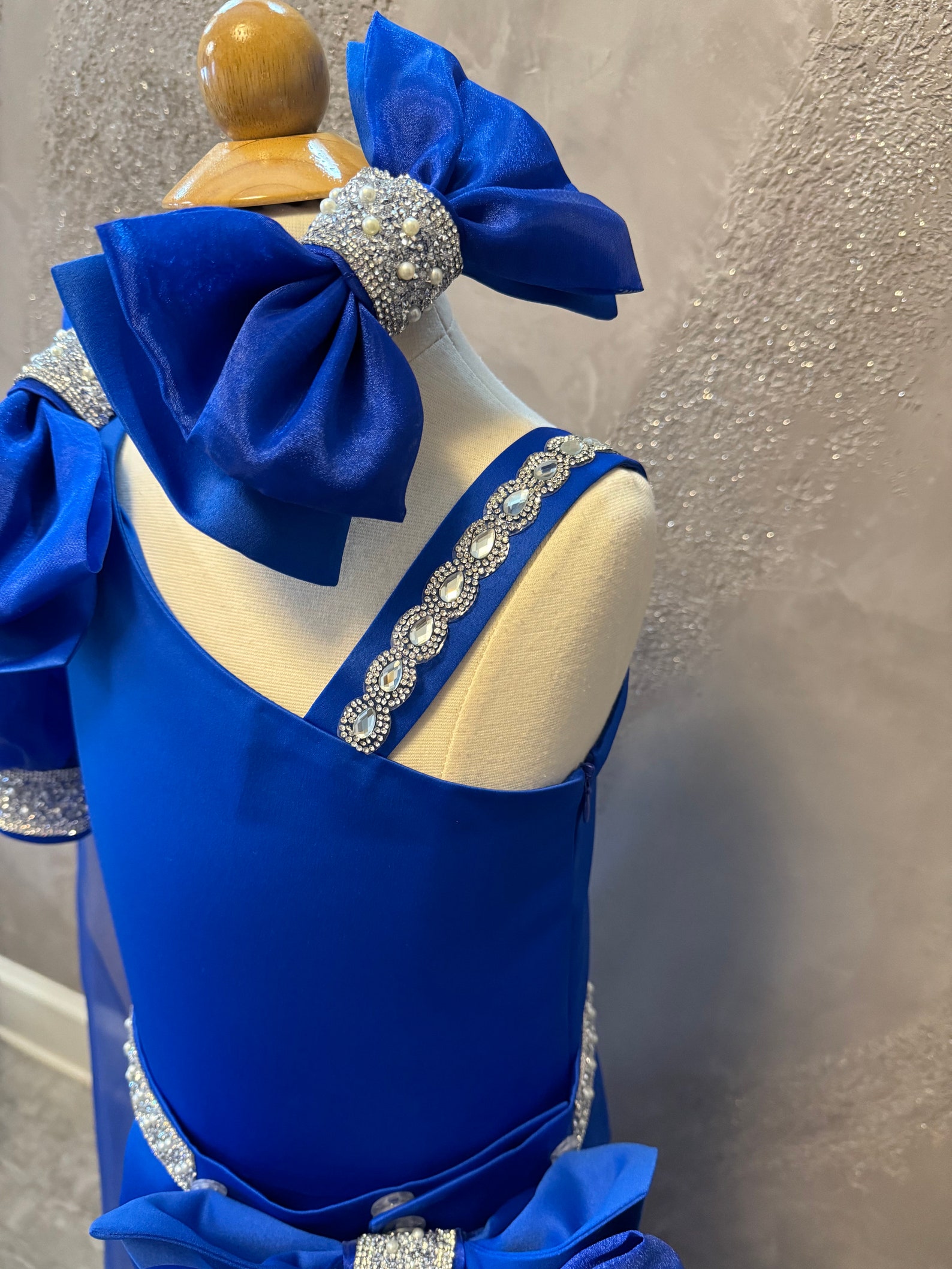 Fun Fashion Royal Blue Girls Outfit Pageant Runway Pageant Outfit With ...