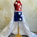 Red White Blue Wear With Cape Pageant Fun Fashion Girls Patriotic ...