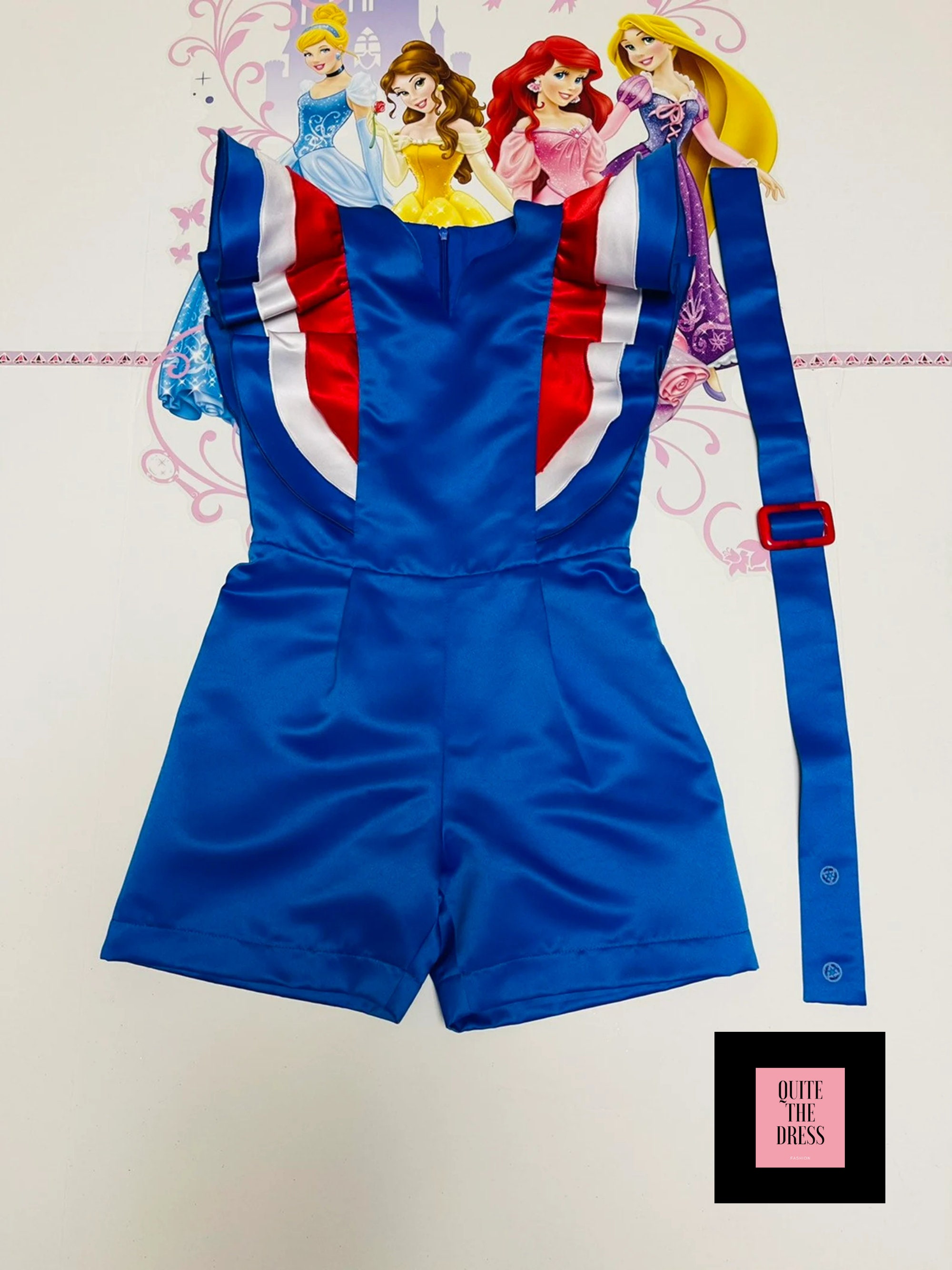 Royal Blue Casual Jumpsuit Pageant Blue Outfit Girls Satin - Etsy
