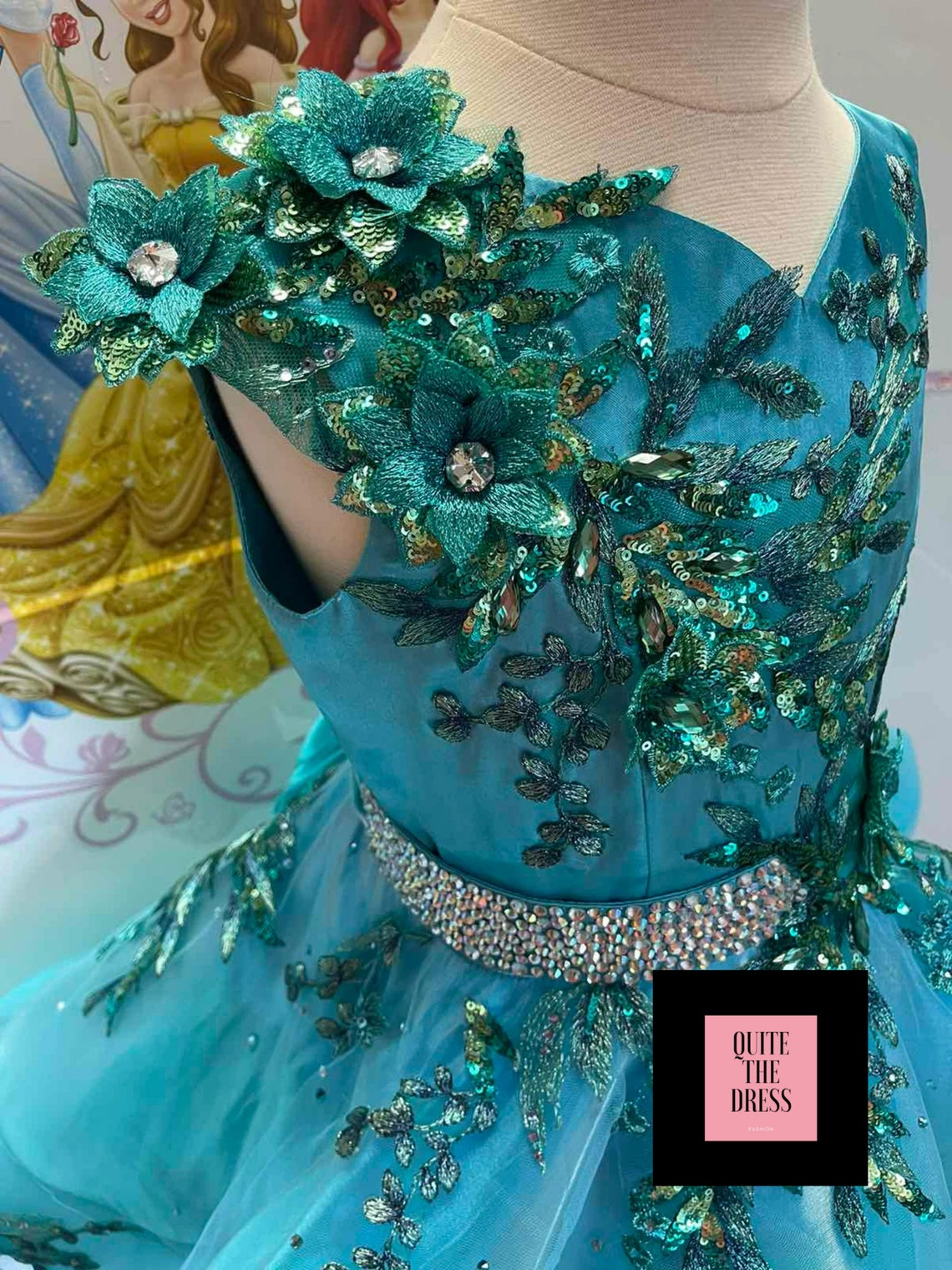 Turquoise Teal Cocktail Dress Pageant Casual Dress Unique - Etsy