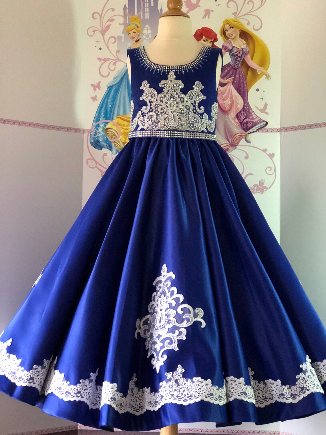 Royal Blue Pageant Prom Girls Dress Girls Ball Gown Party | Etsy