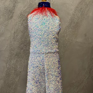 Red White Blue Wear With Cape Pageant Fun Fashion Girls Patriotic ...