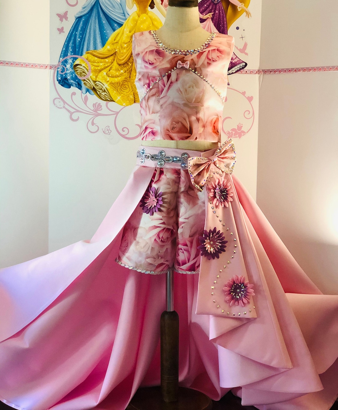 Fun Fashion Pink Girls Outfit Pageant Pink Dress Romper Runway Outfit ...