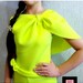 Yellow Pageant Interview Girls Outfit Bright Yellow Neoprene Jumpsuit ...