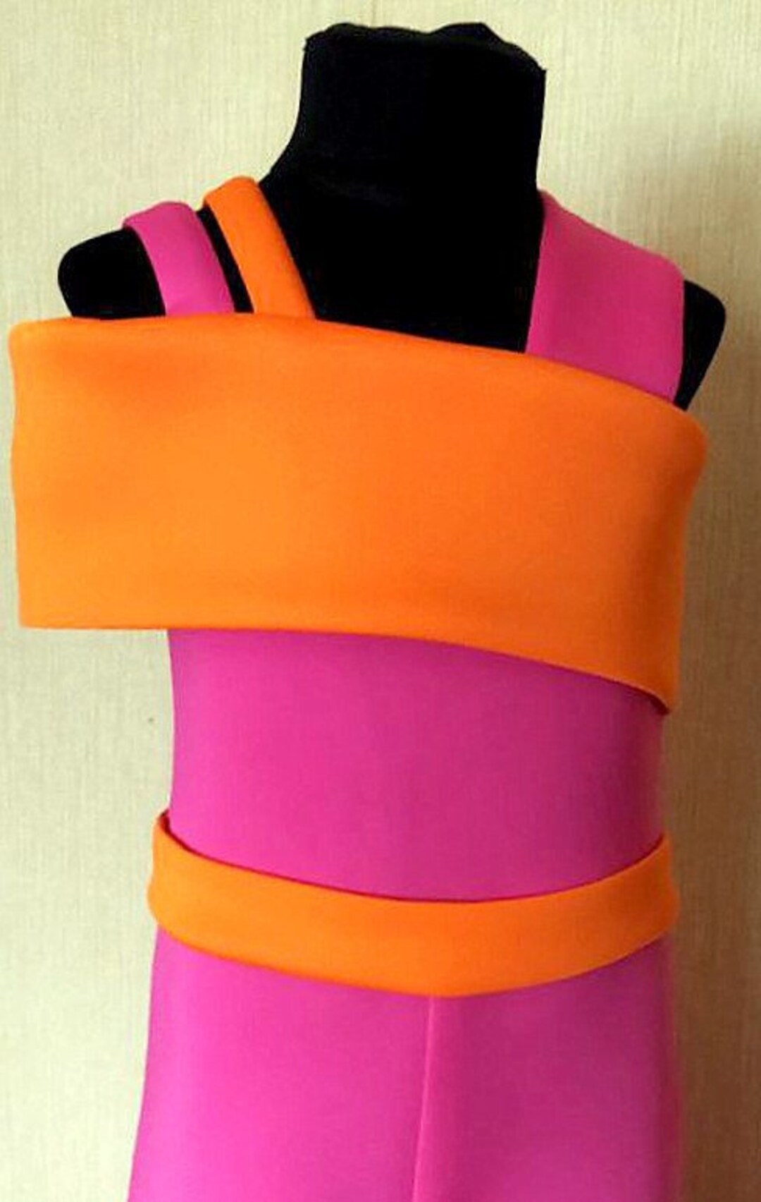 Hot Pink Orange Interview Jumpsuit Pageant Outfit Girls Neoprene Pink ...